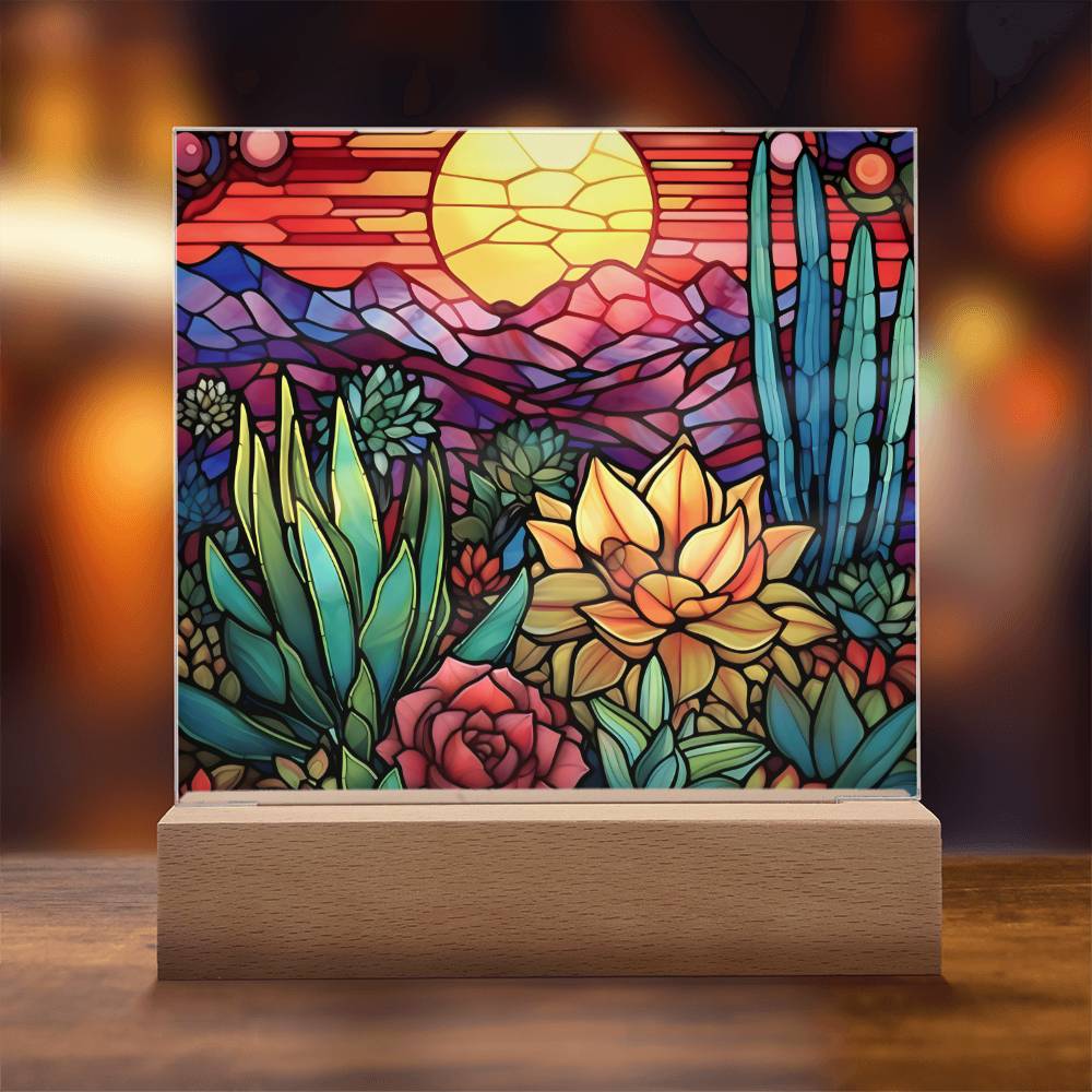 Dessert - Stained Glass Acrylic Plaque – HayvnDesigns